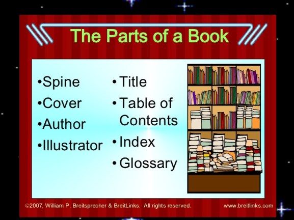 Topic: Parts of a Book | Cambly Content